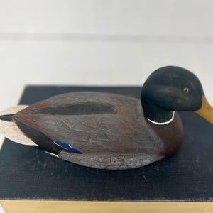 Vintage Hand Crafted Resin Duck Decoy – Mallard Folk Art Figurine ...