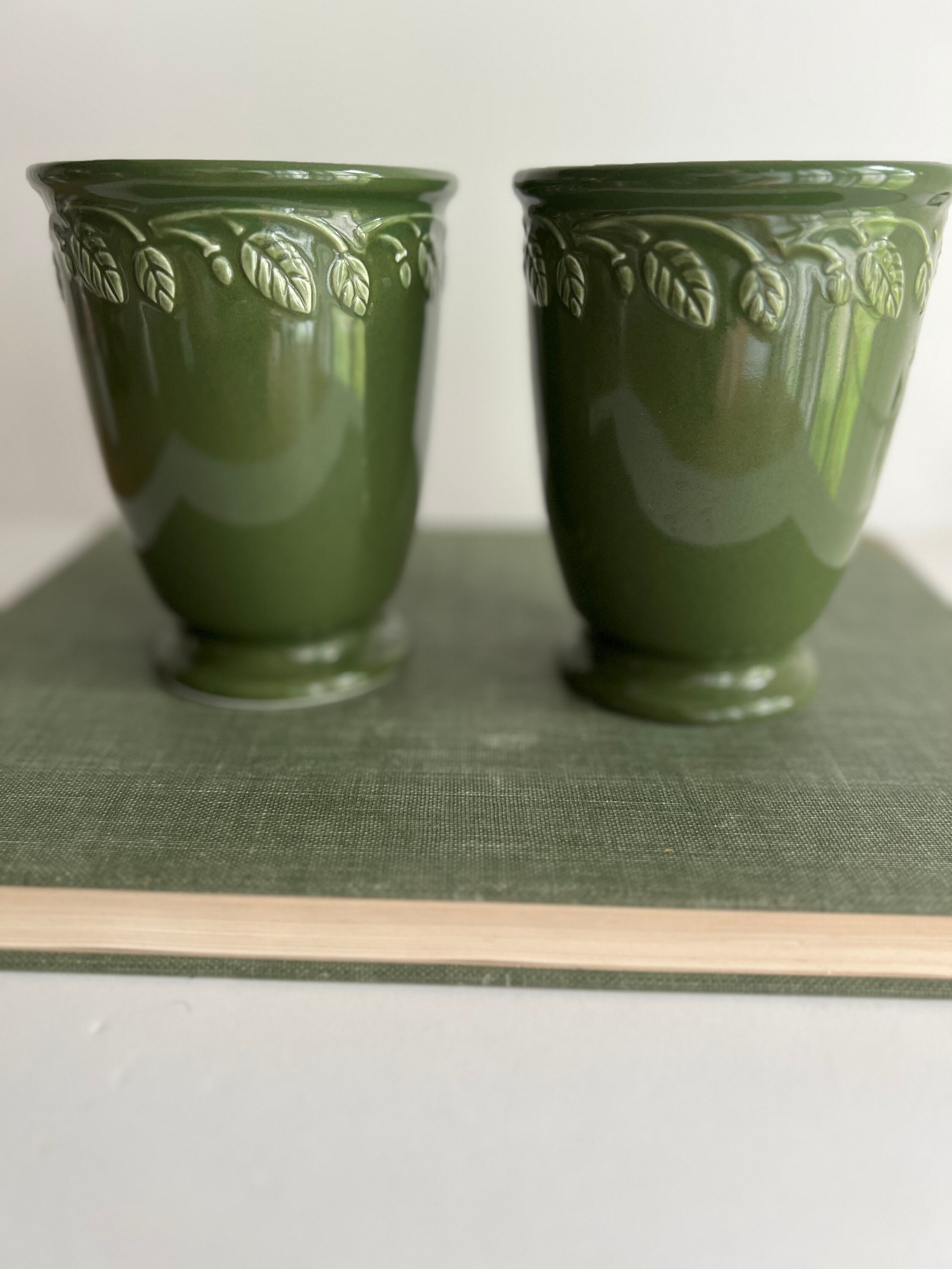 Longaberger Vases Garden Pattern Set of Two - Etsy