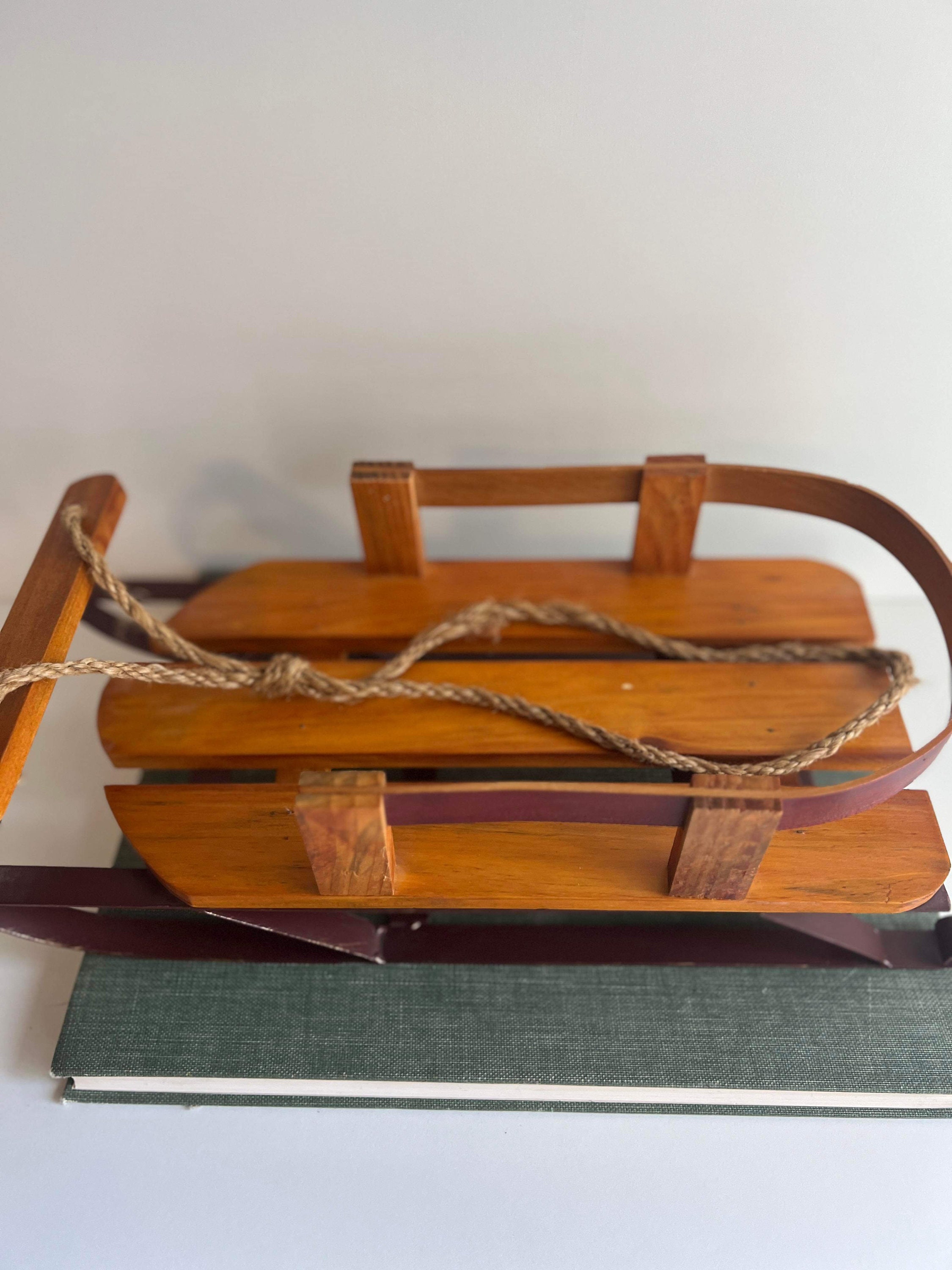 Vintage Wood & Metal Sled / Sled Decor / - Etsy