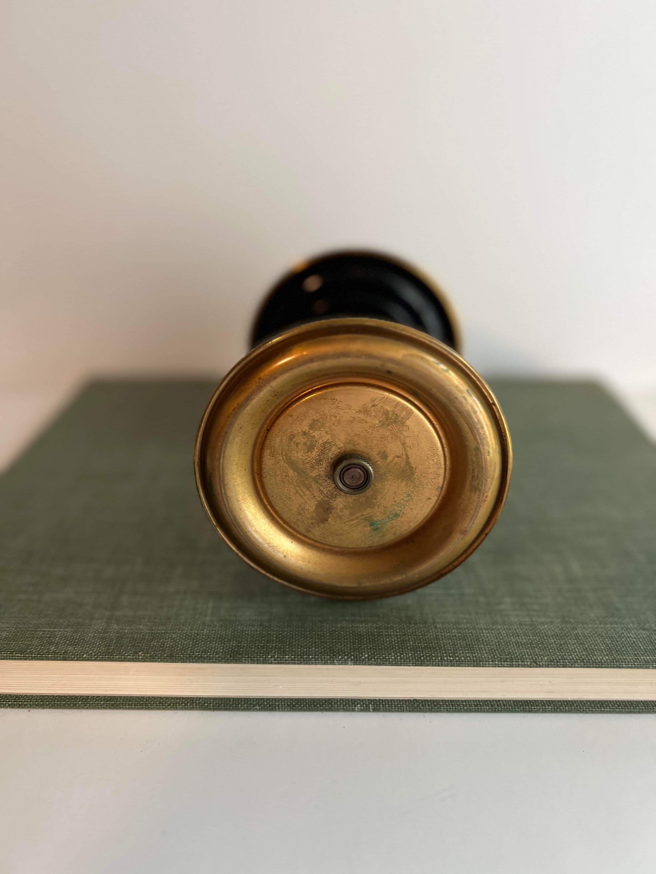 Unique Rare Vintage Antique Brass/black Cigarette Lamp/cigarette Holder ...