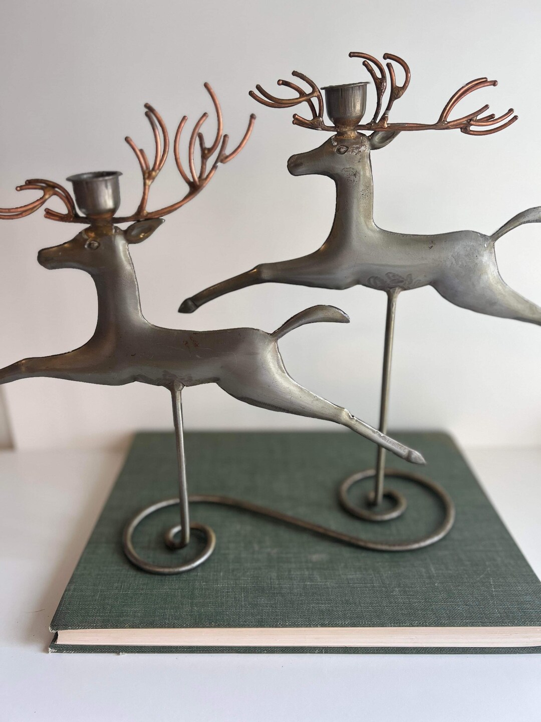 Vintage Double Reindeer Candelabra / Reindeer Candle Holder - Etsy