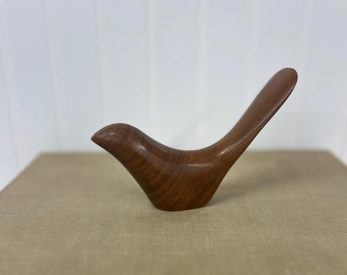 Vintage Teak Wood Bird Sculpture – Signed HAP - Harald A. Petersen ...