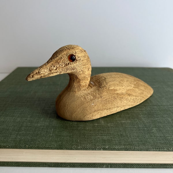 Carved Wood Duck - Etsy