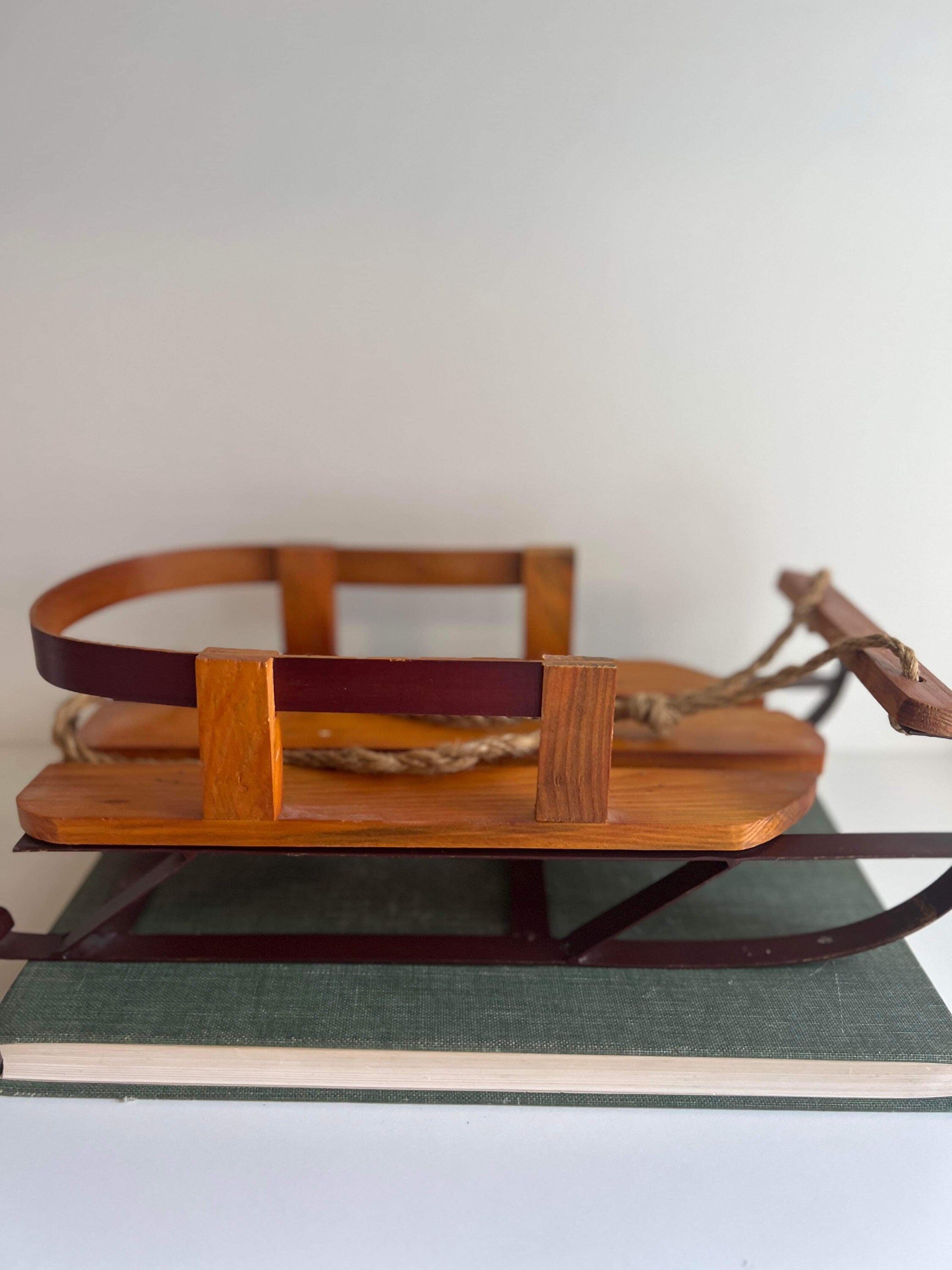 Vintage Wood & Metal Sled / Sled Decor / - Etsy