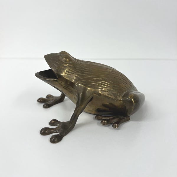 Brass Frog - Etsy