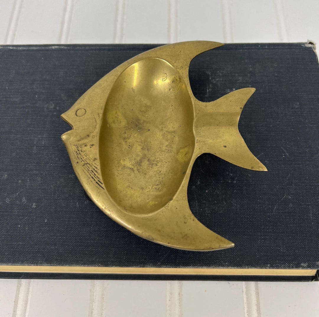 Vintage Brass Fish Cigar Cigarette Ashtray – Lake House or Cabin ...