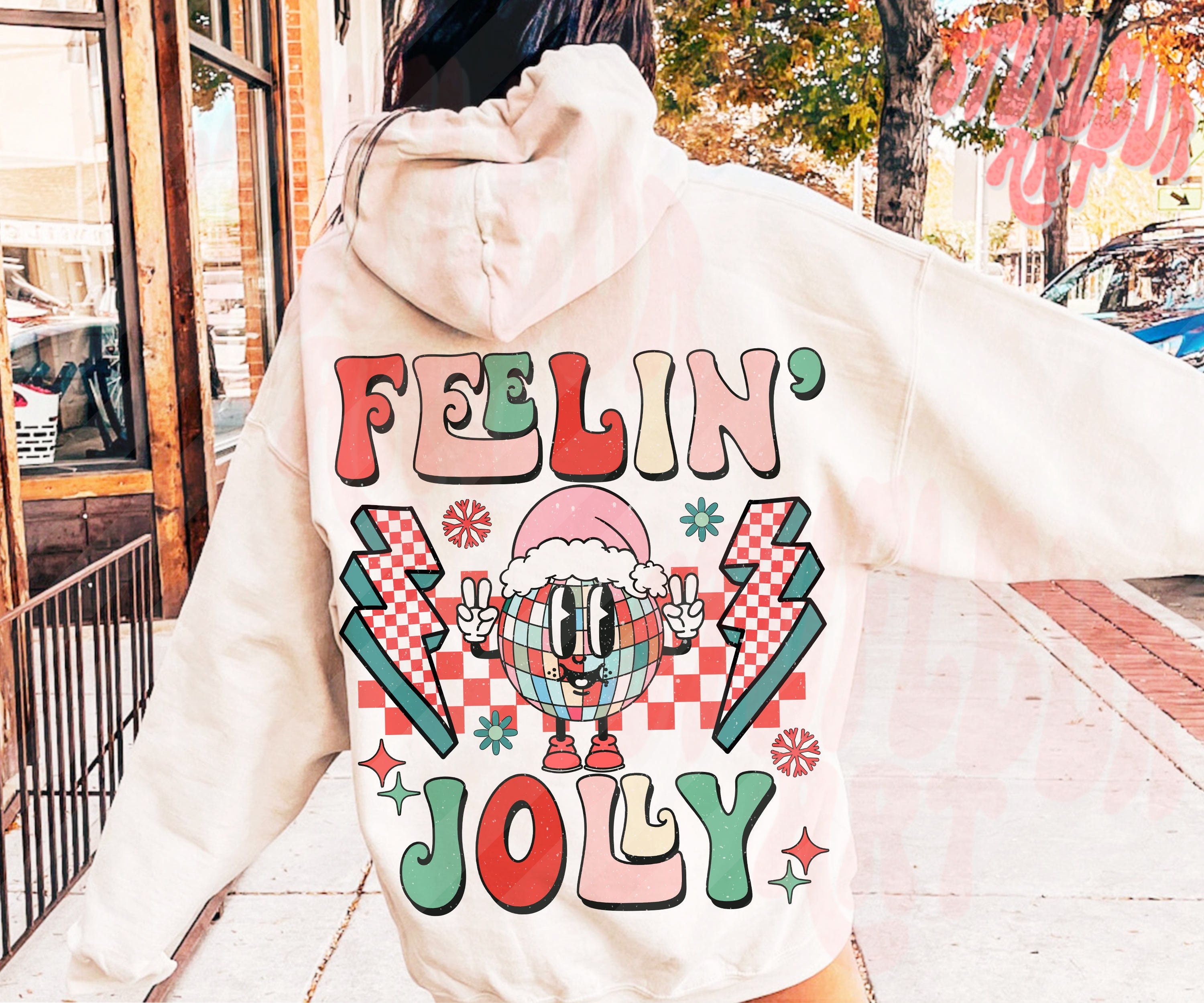 Feelin Jolly Png Christmas Png Funny Christmas Png Retro - Etsy