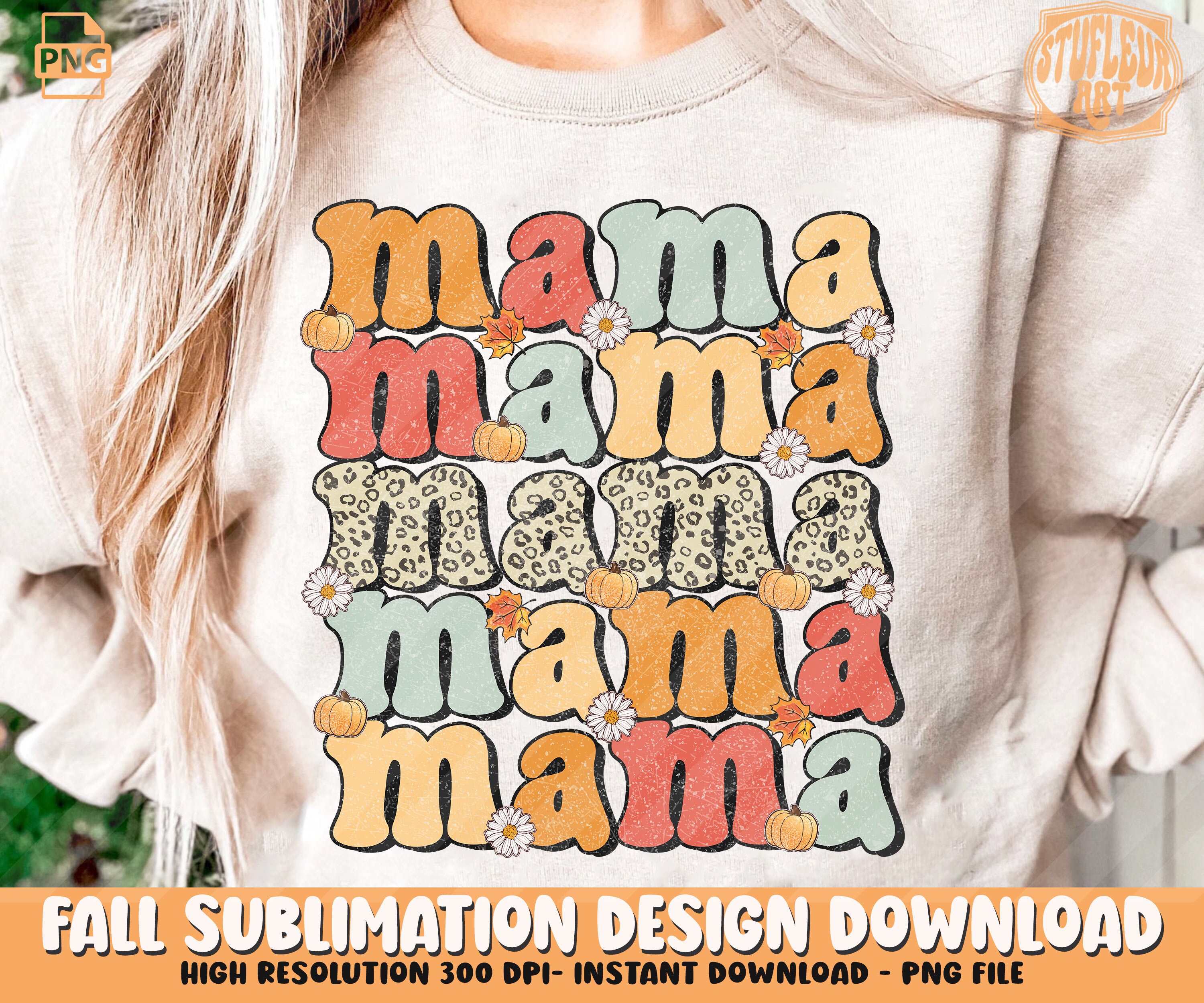 Retro Mama PNG Fall Mama Png Mom Svg Mama Leopard Png Mama - Etsy Canada