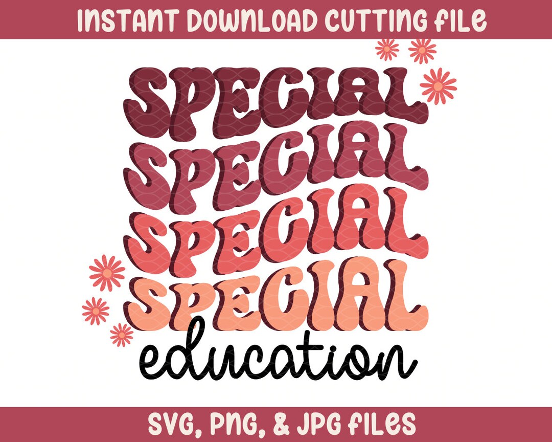 SPED Teacher Svg, Cute Retro Svg, Special Education Teacher Staff ...