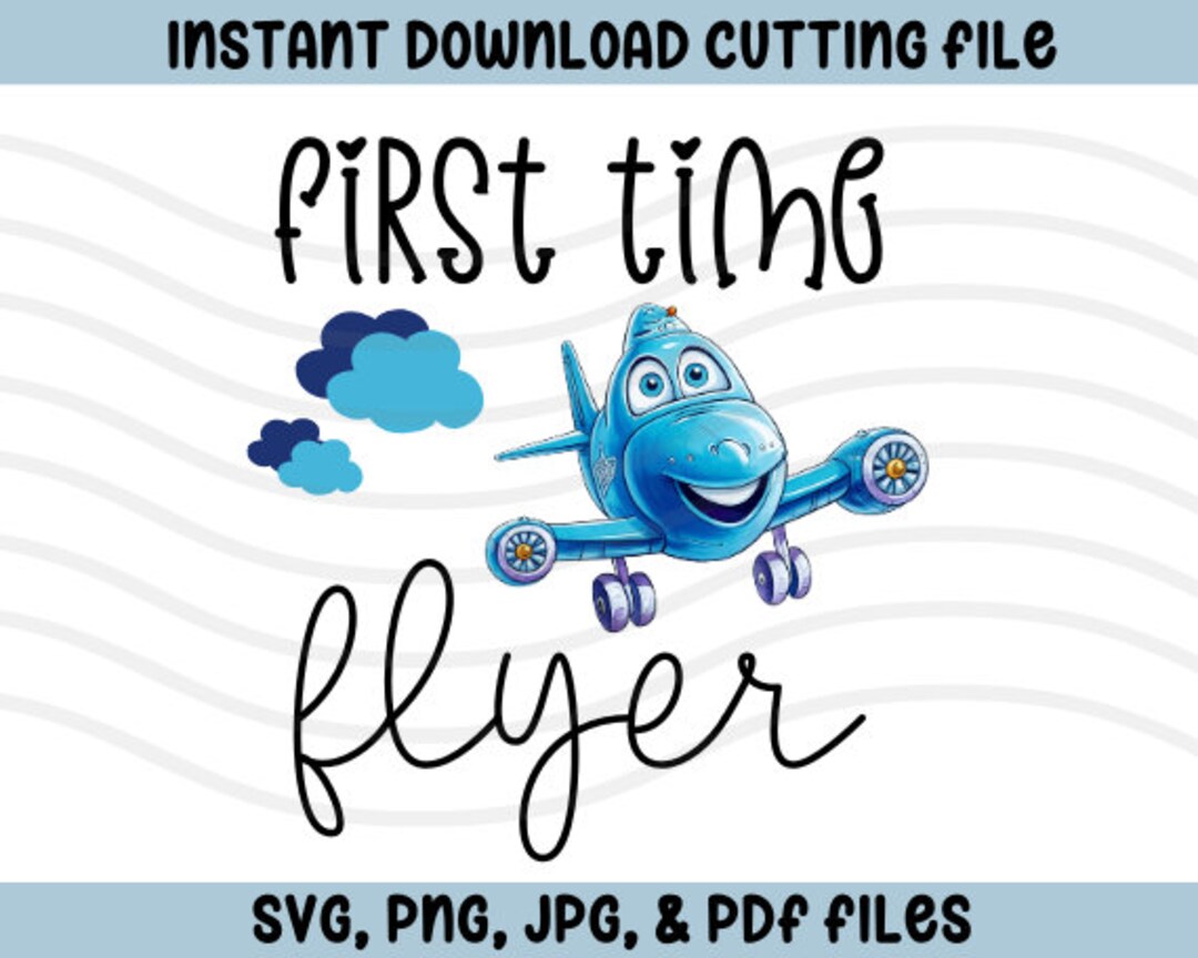 First Time Flyer PNG, First Flight PNG, First Plane Ride PNG ...