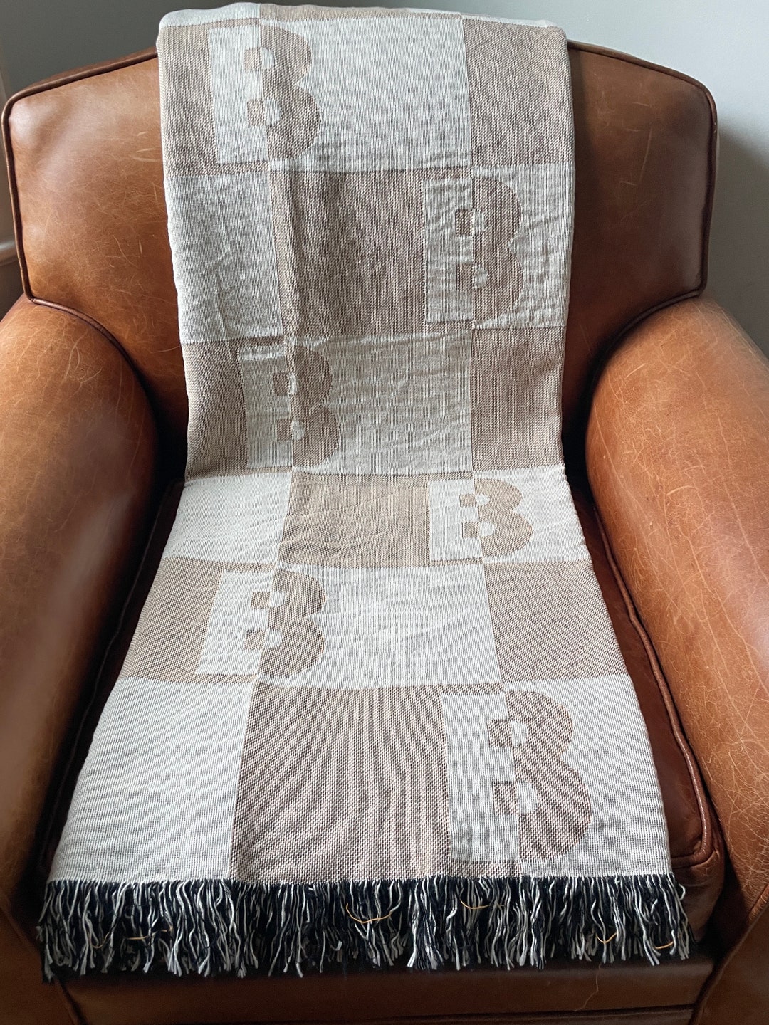 Personalized Gift Blanket Custom Name Blanket Cotton Woven Personalized ...