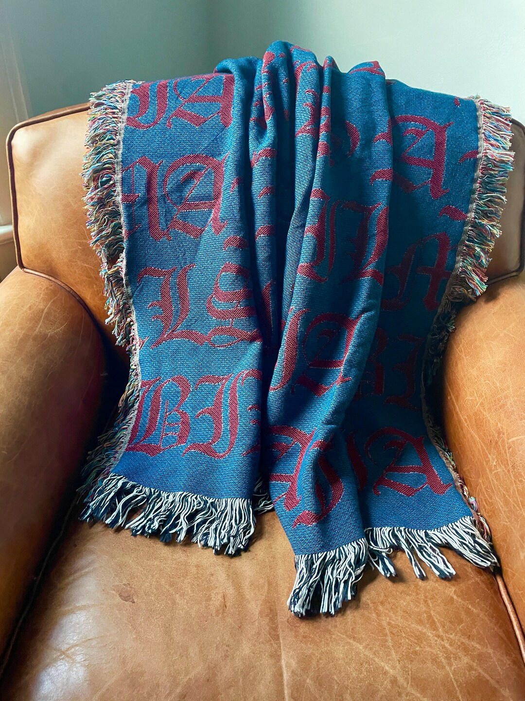 Buffalo Bills Mafia COTTON Woven Preppy Blanket for Bills Gift All ...