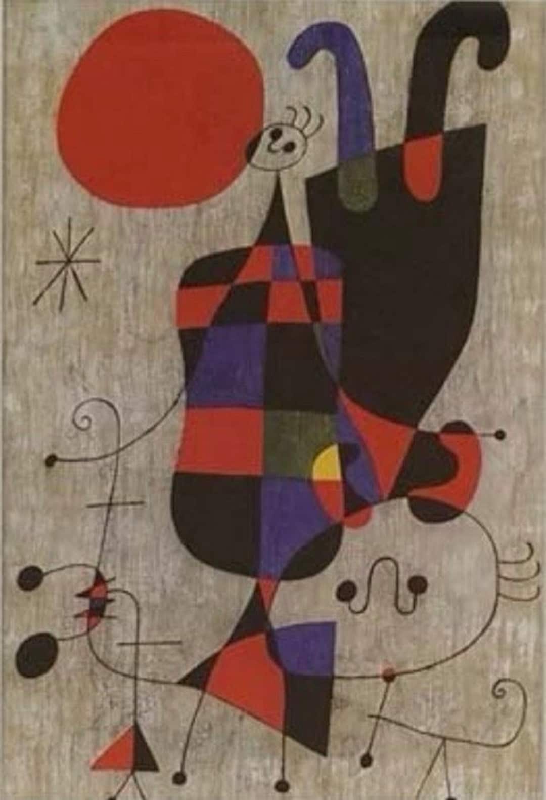 Joan Miro Lithograph From 1964 Limited Edition Artwork Gift for Wedding ...