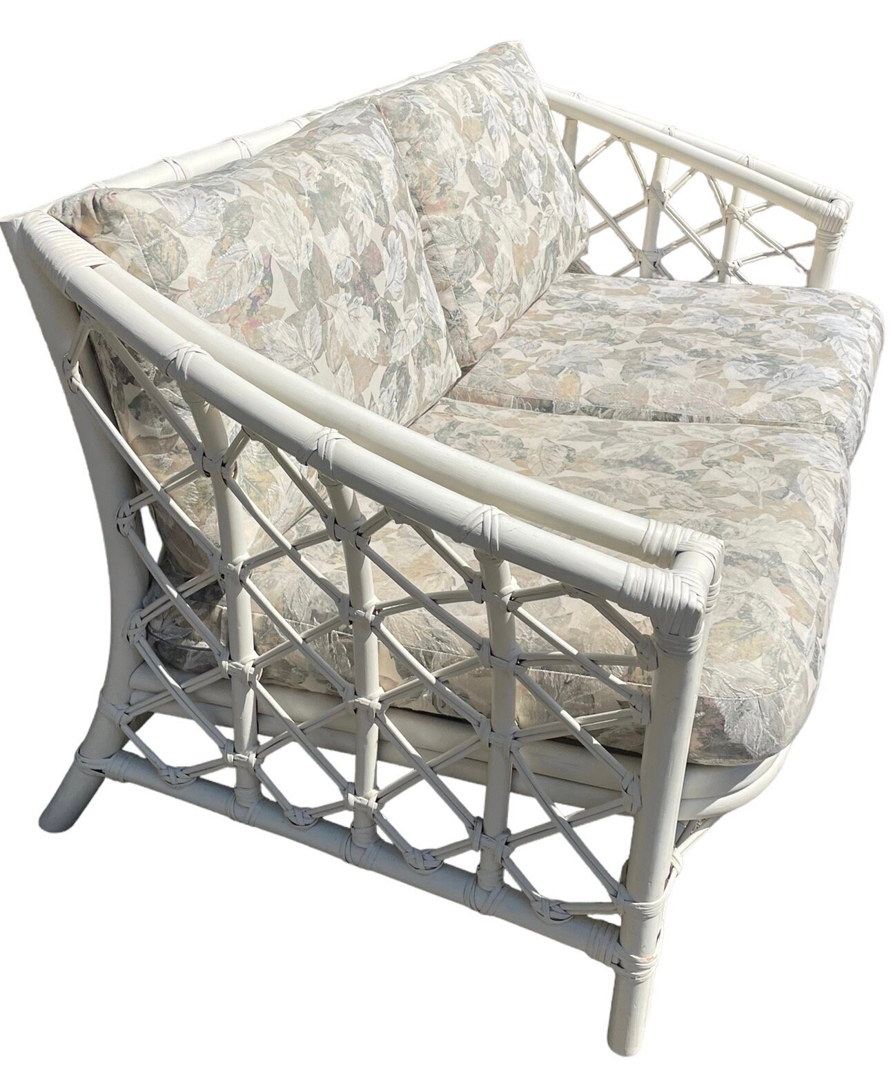 Vintage Rattan Couch Ficks Reed Patio Furniture Rattan White Vintage ...