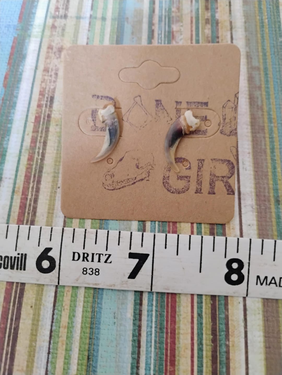 Red Fox Claw Stud Earrings - Etsy
