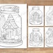 60 Fairy House in A Jar Coloring Book Collection | Woodland Cottage ...