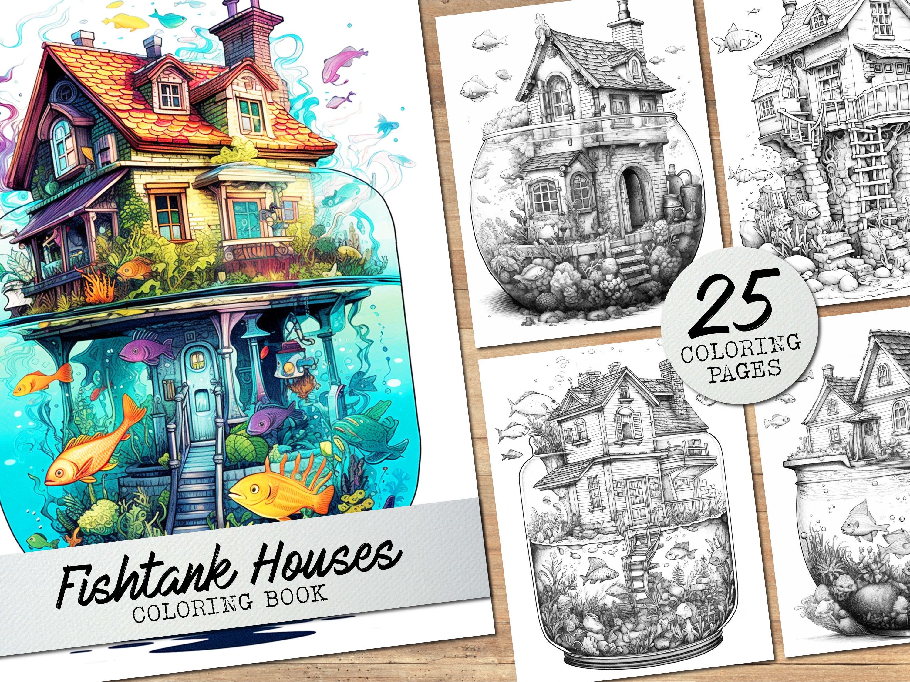 Fish Tank Castle Coloring Pages