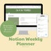 Notion Weekly Planner 2024 I Notion Template Weekly I Habit Tracker I Beginner Friendly - Etsy