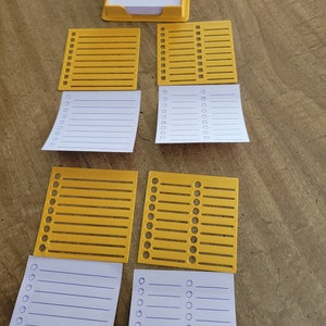 Sticky Note Holder and Templates - Etsy