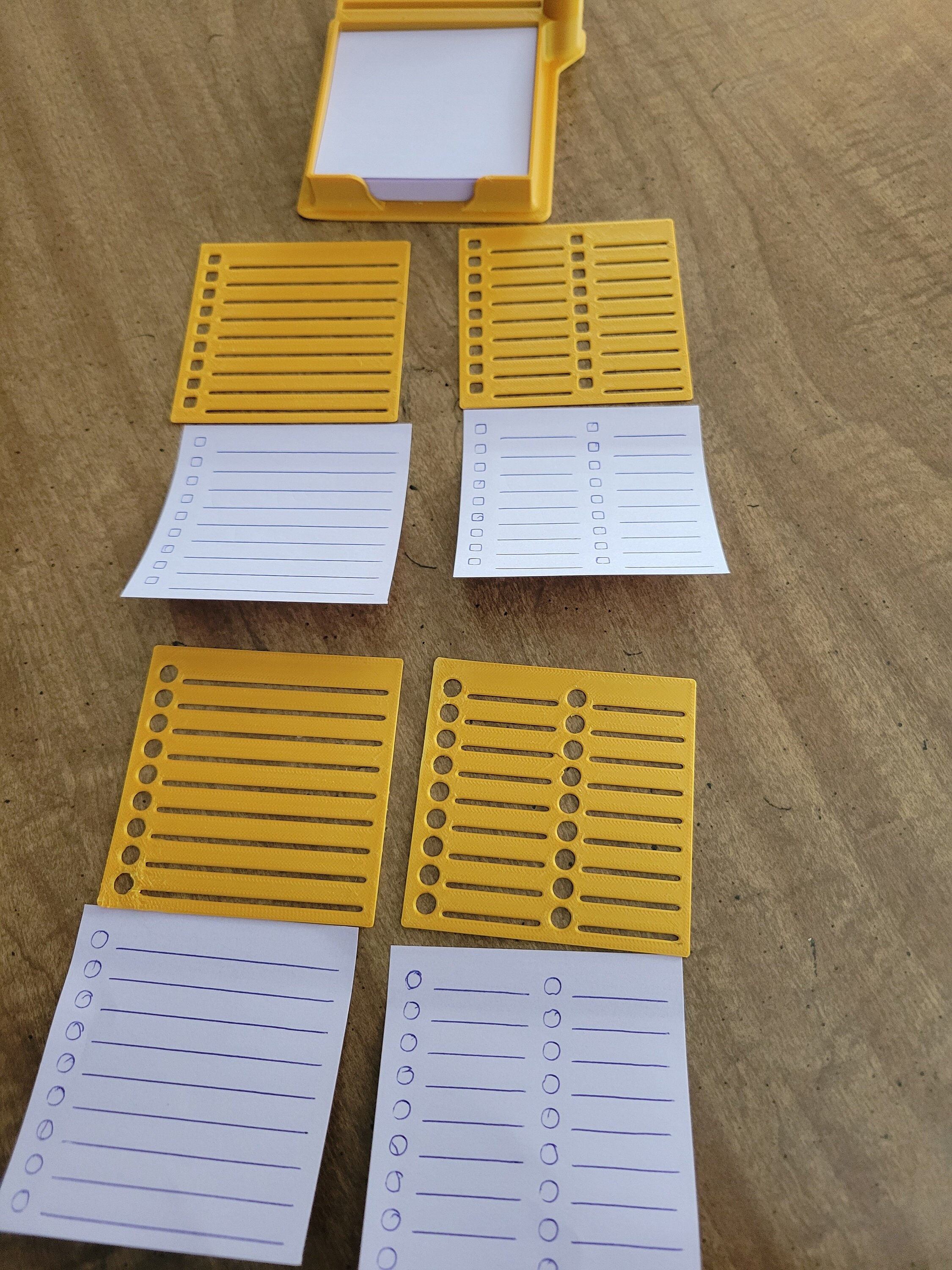 Sticky Note Holder and Templates - Etsy