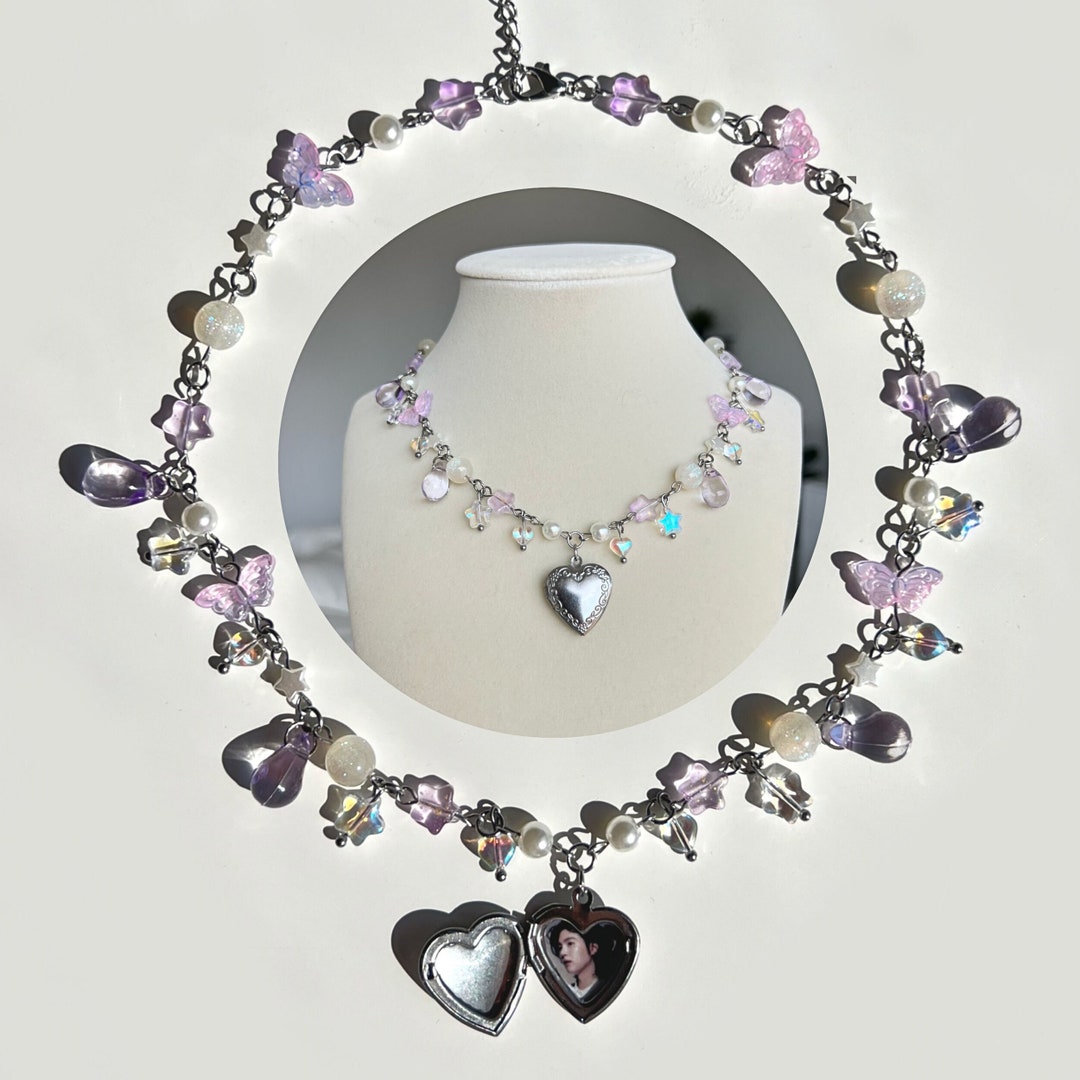 Bangtan Inspired Locket Necklace BTS Necklace Handmade Locket Necklace ...