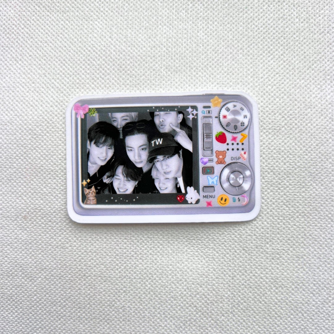Y2K Deco Camera Sticker | Bangtan Sticker | Bangtan Art | Kpop Sticker ...
