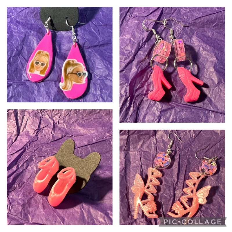 Barbie Earrings - Etsy