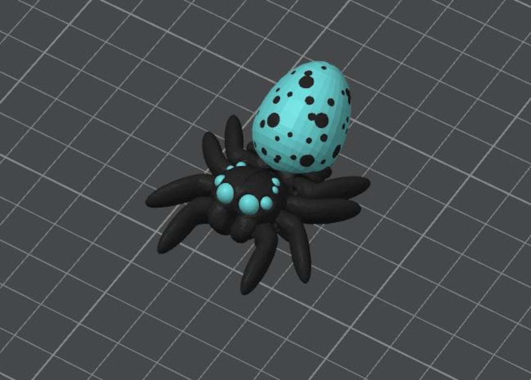 Egg Spider, Articulated Egg Spider, 3D Printed Egg Spider Cinderwing - Etsy