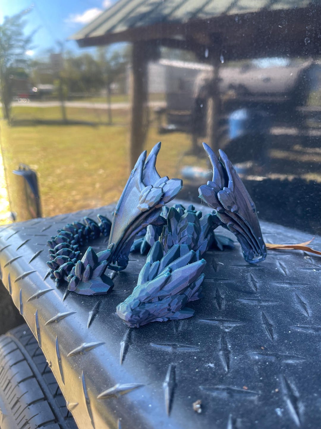 Gemstone Wyvern, Articulated Wyvern 3D Printed - Etsy