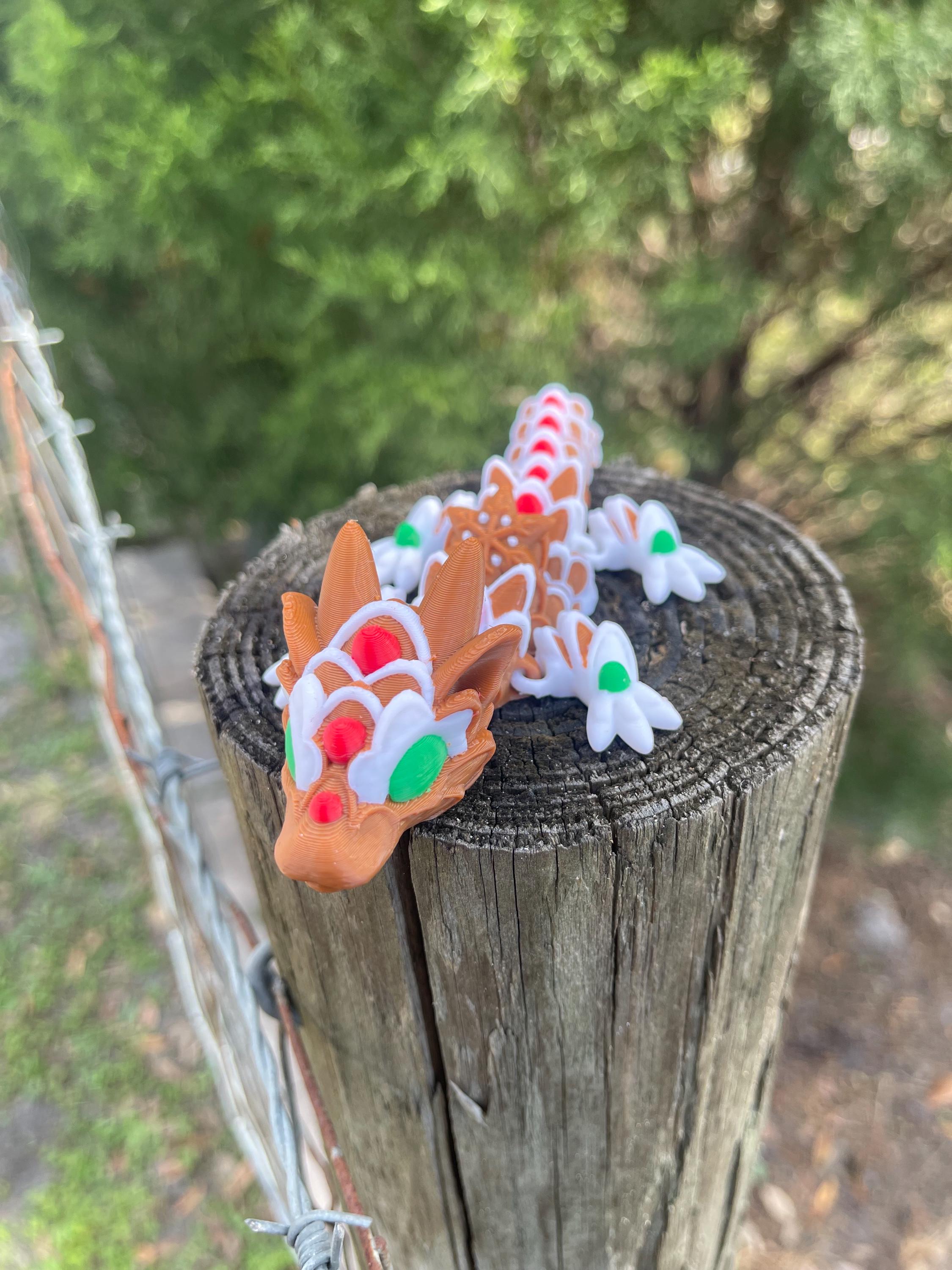 Baby Gingerbread Dragon, Articulated Baby Gingerbread Dragon, 3D ...