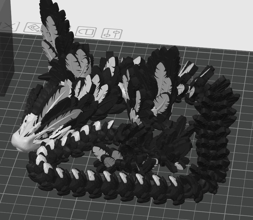 Winged Serpent, Articulated Winged Serpent, 3D Printed Wing Serpent - Etsy