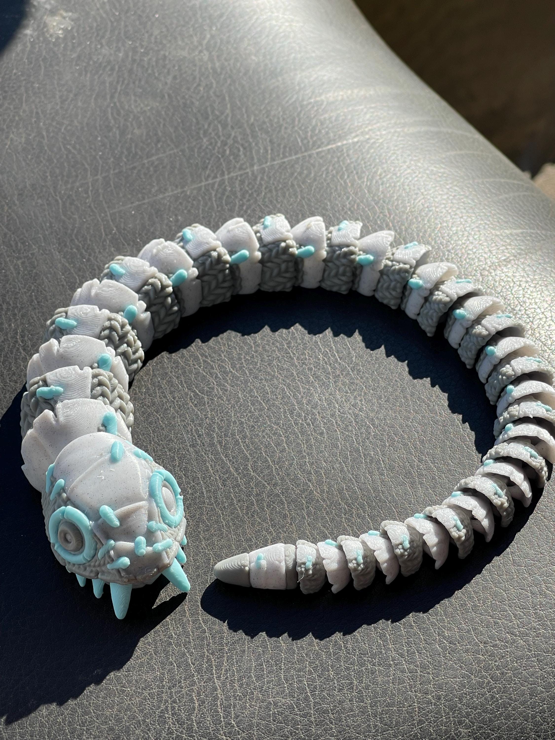 Stuffed Serpent, 3D Printed Serpent,articulated Serpent, Jörmungandr - Etsy