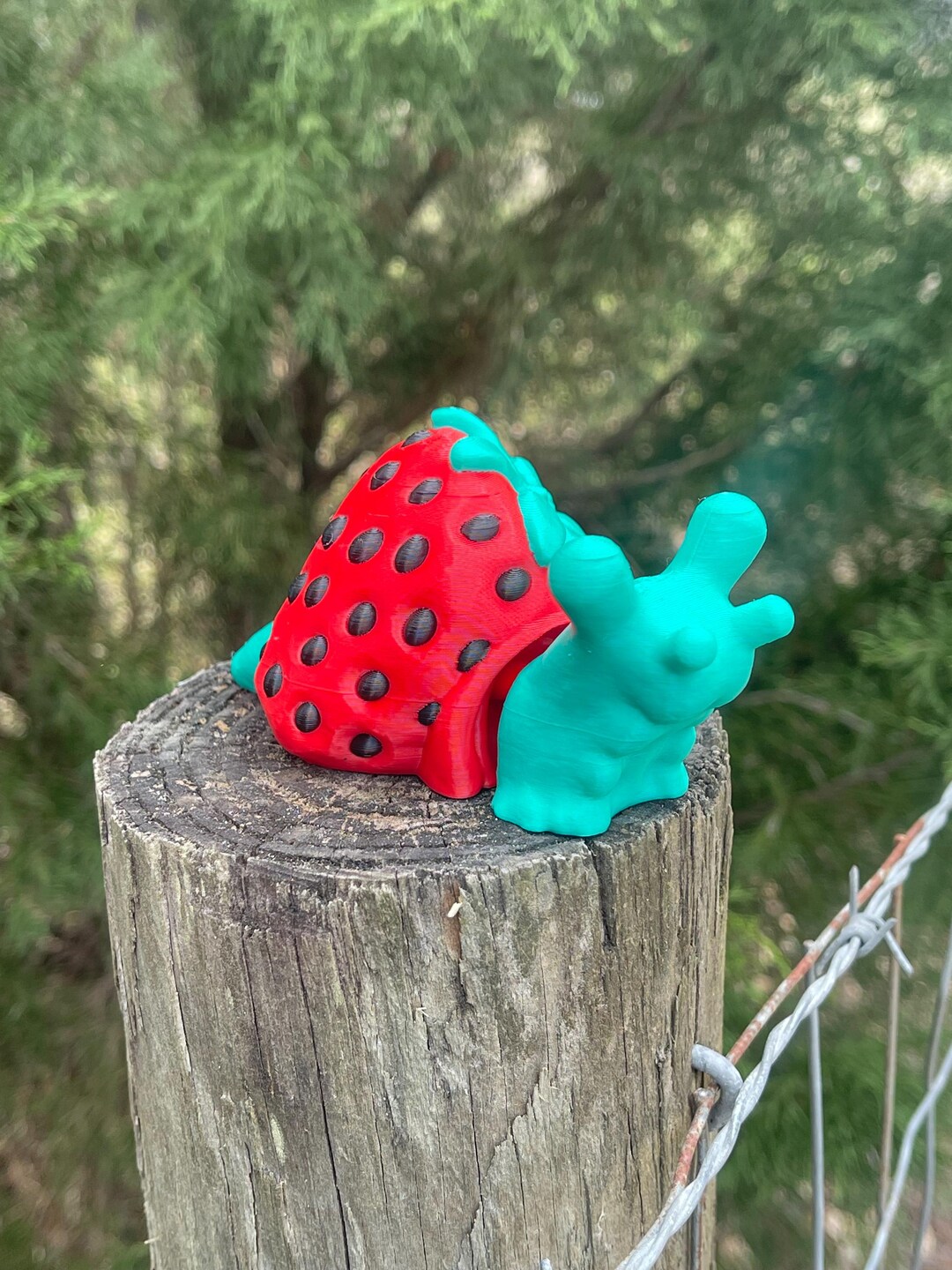 Strawberry and Rose Snail, Articulated Strawberry and Rose Snail, 3D ...