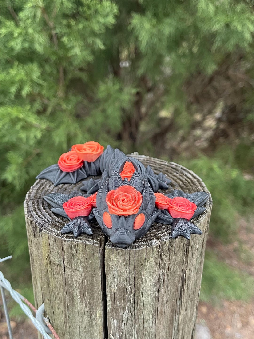 Tiny Rose Wyvern Remake, Articulated Wyvern, 3D Printed Rose Wyvern - Etsy