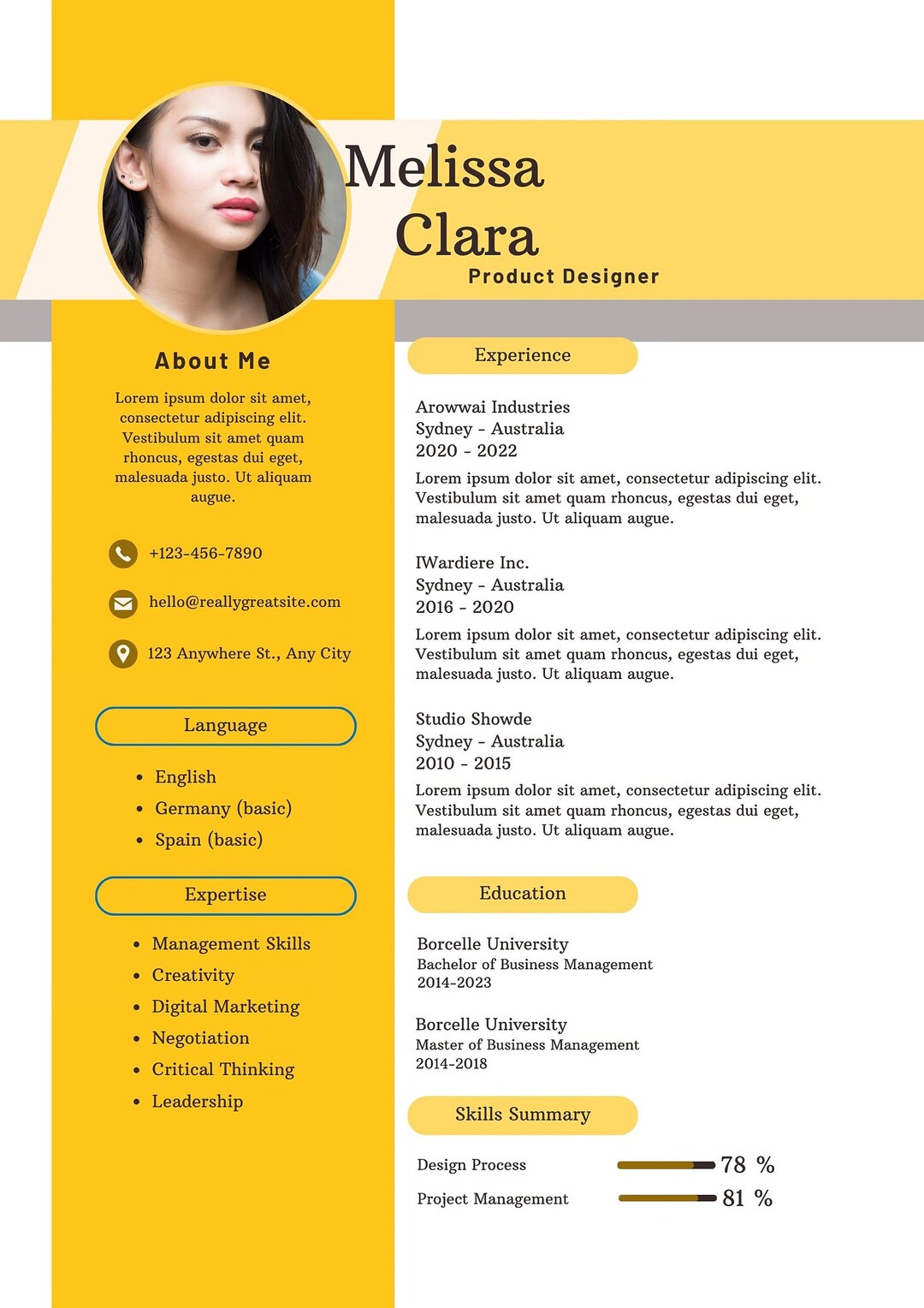 Resume Template Professional Modern Resume Template For Pages Word resume-template-professional-modern-resume-template-for-pages-word