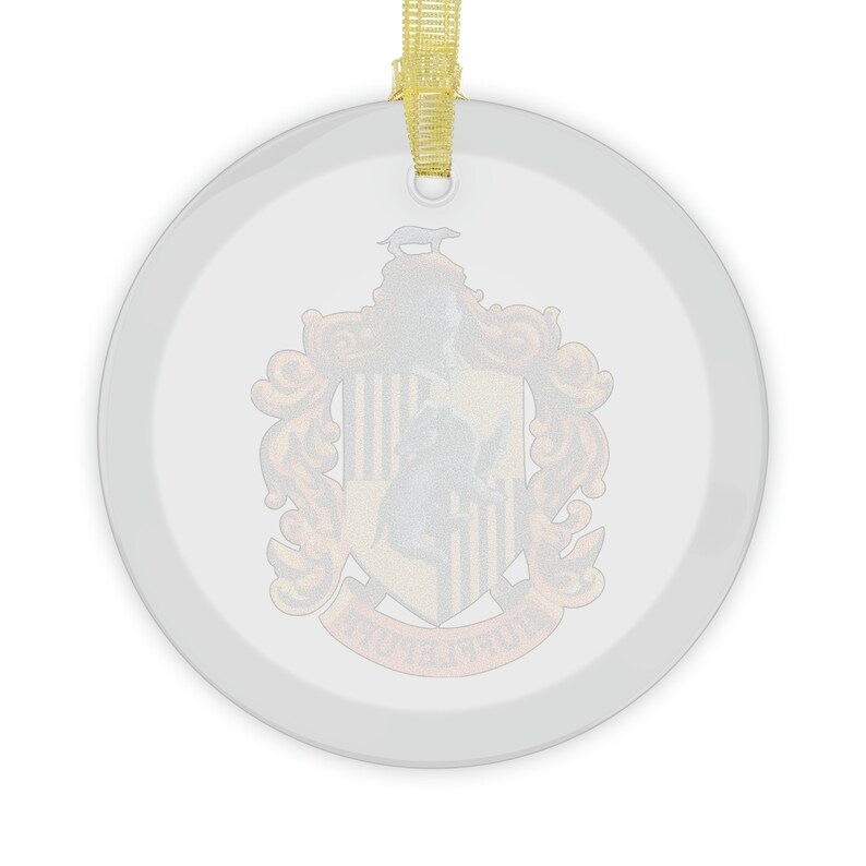 Harry Potter Glass Ornaments 2023, Hufflepuff House Ornament, Gift for ...