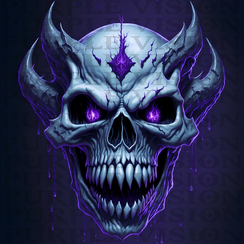 Ultra-realistic Digital Art | Mythical Vamp Skull With & Without Blood ...
