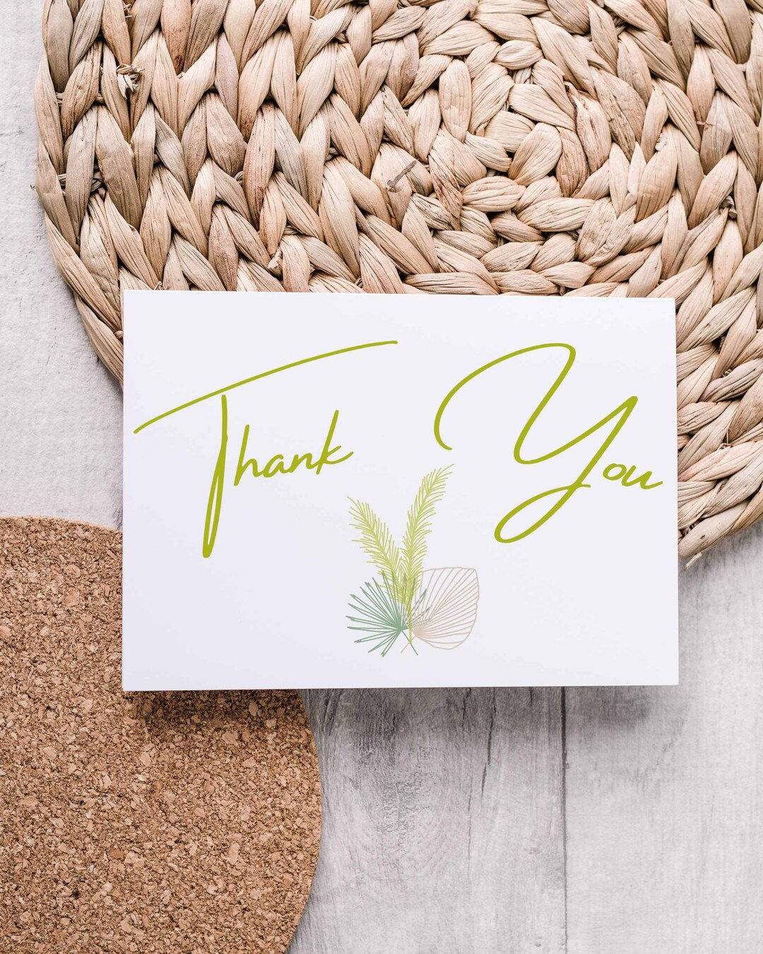 Tropical Thank You Cards- Set of 10, 30, or 50 With Envelopes- Blank ...
