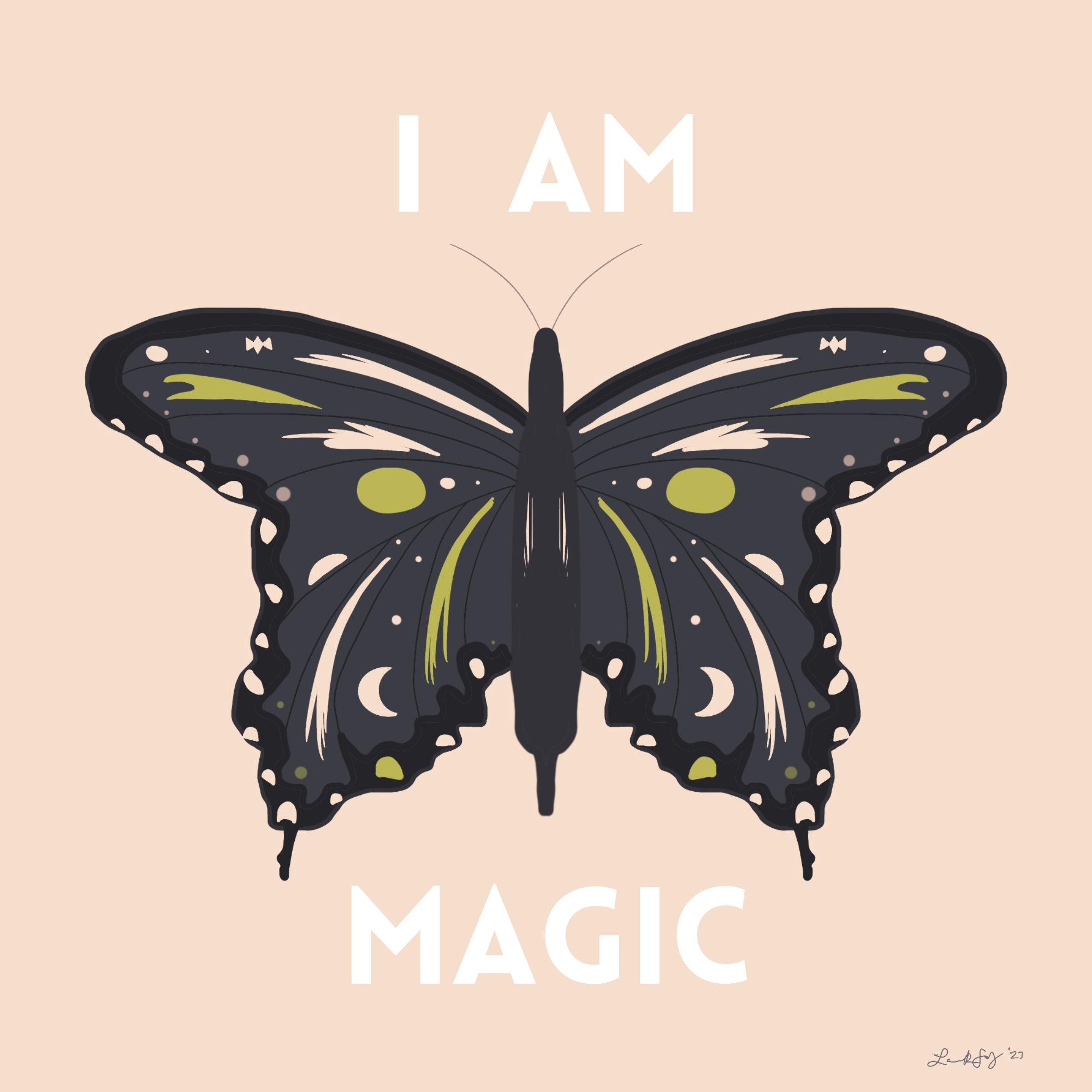 Positive Affirmation Butterfly Wall Art, Printable Art, DIGITAL Print ...