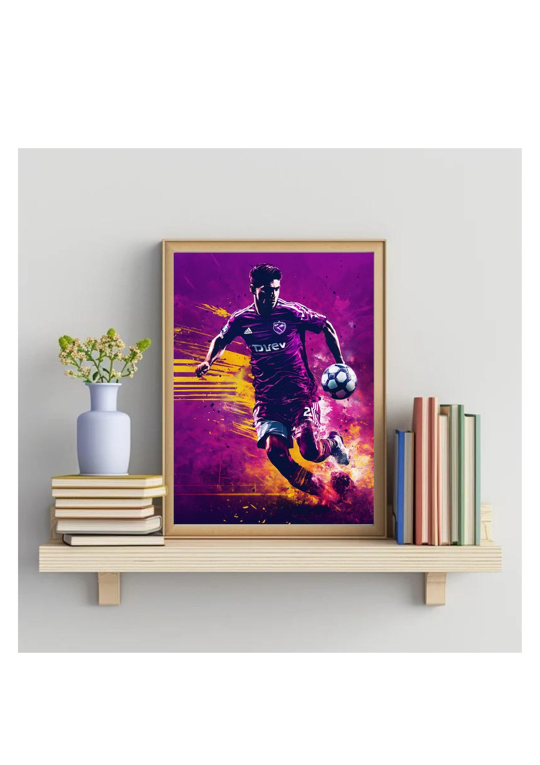Football Gifts, Sports Poster, Football Player Poster, Football Wall ...