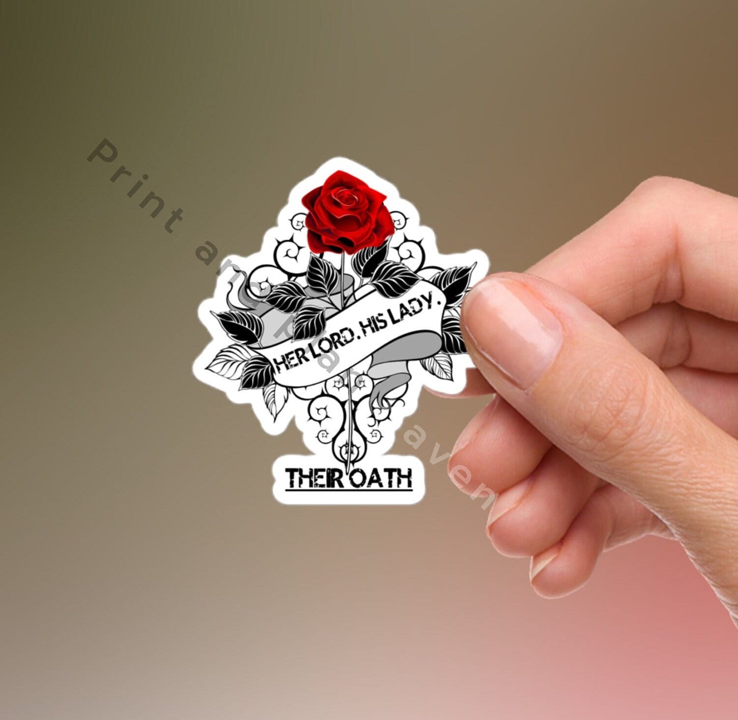 Her Lord His Lady Their Oath Sticker, the Ritual, Dark Romance, Carnage ...