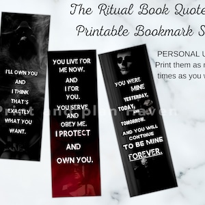 Lords Series Inspired, the Ritual, the Sinner, Printable Bookmarks ...