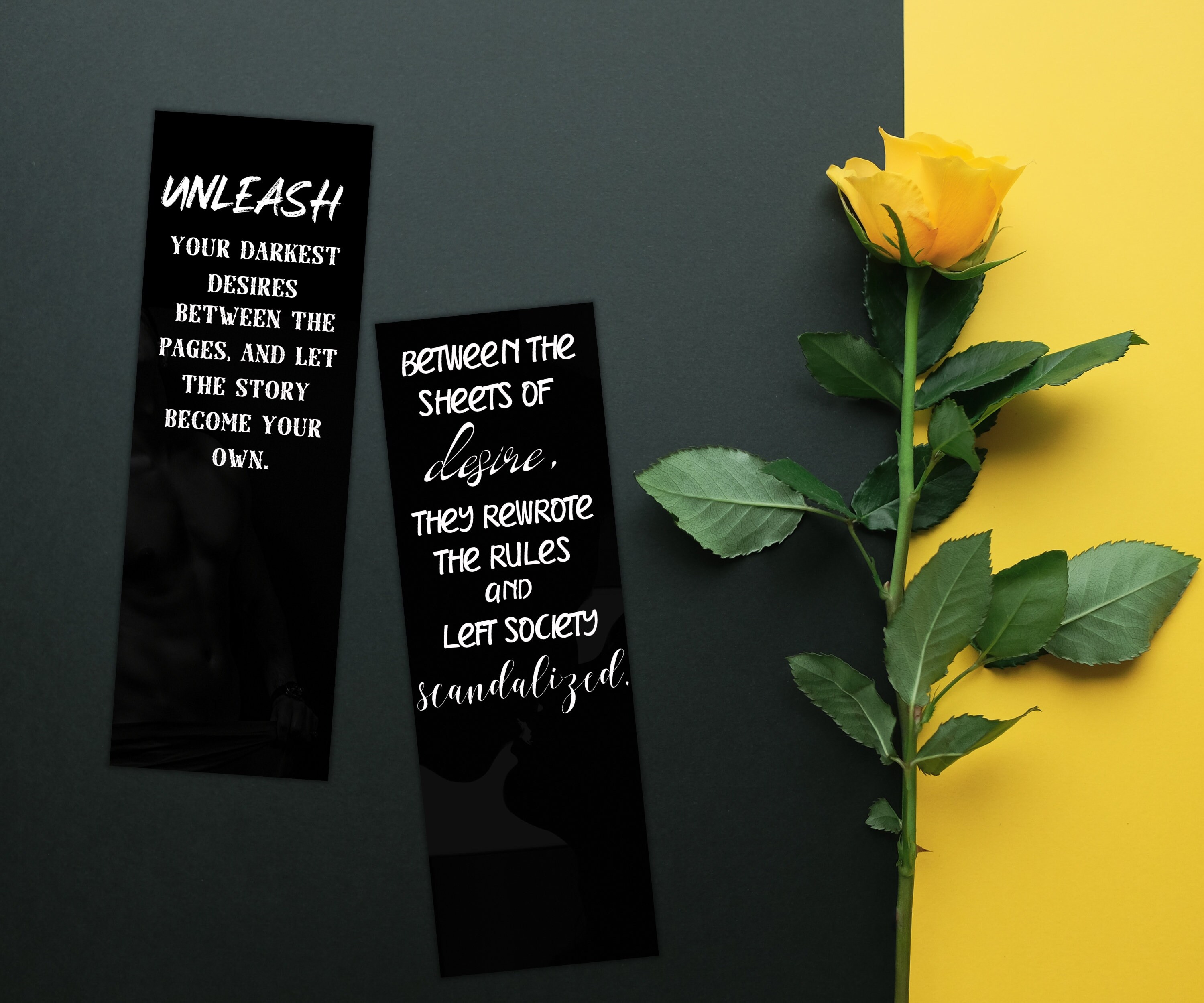 10 Printable Dark Romance Bookmarks Double-sided Bookmarks - Etsy