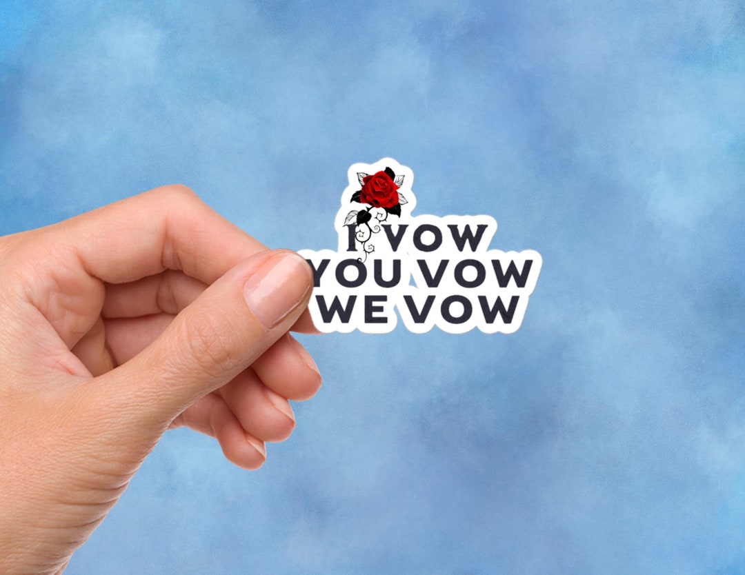 I Vow You Vow We Vow Sticker | the Ritual Dark Romance |- Ryat Archer ...