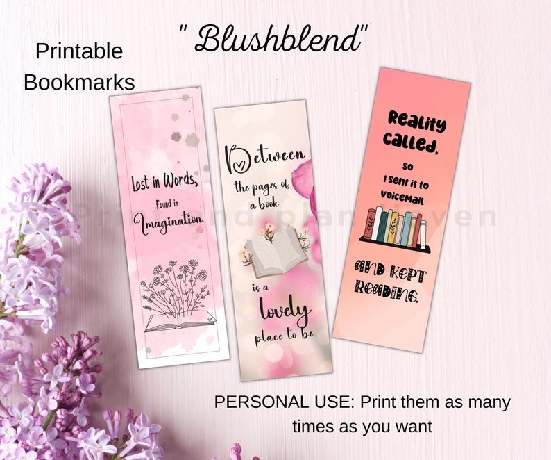 Printable Bookmarks, Bookmark for Women, Reader Gifts, Book Gifts - Etsy