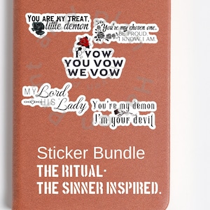 The Ritual Sticker Set, Shantel Tessier Book Quotes, Dark Romance ...