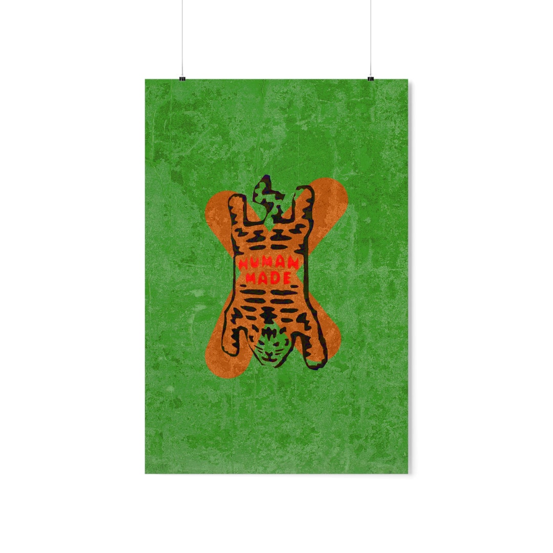 HUMAN MADE TIGER Hype Poster Street Art Graphic Minimal - Etsy