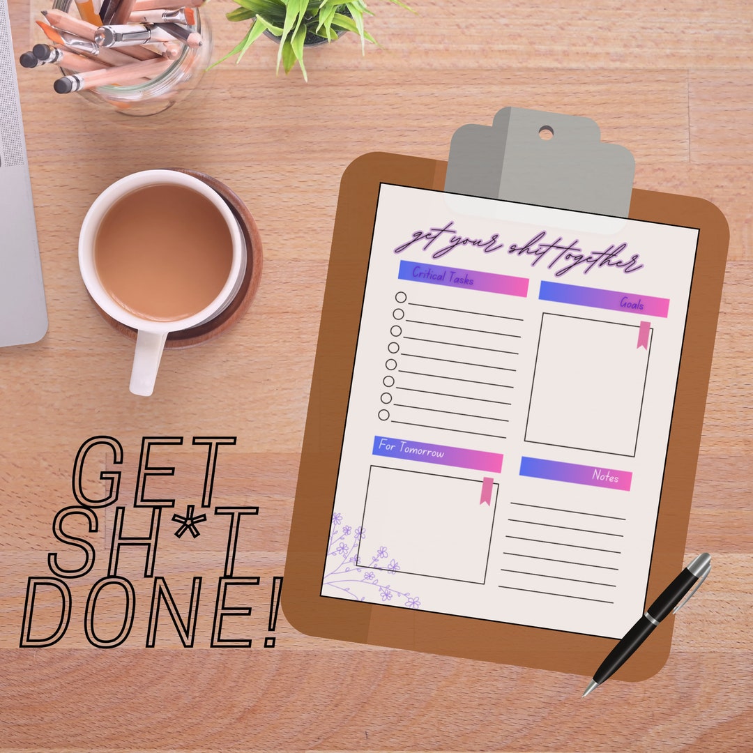 Productivity Booster: Daily Task & Goal Organizer - Etsy