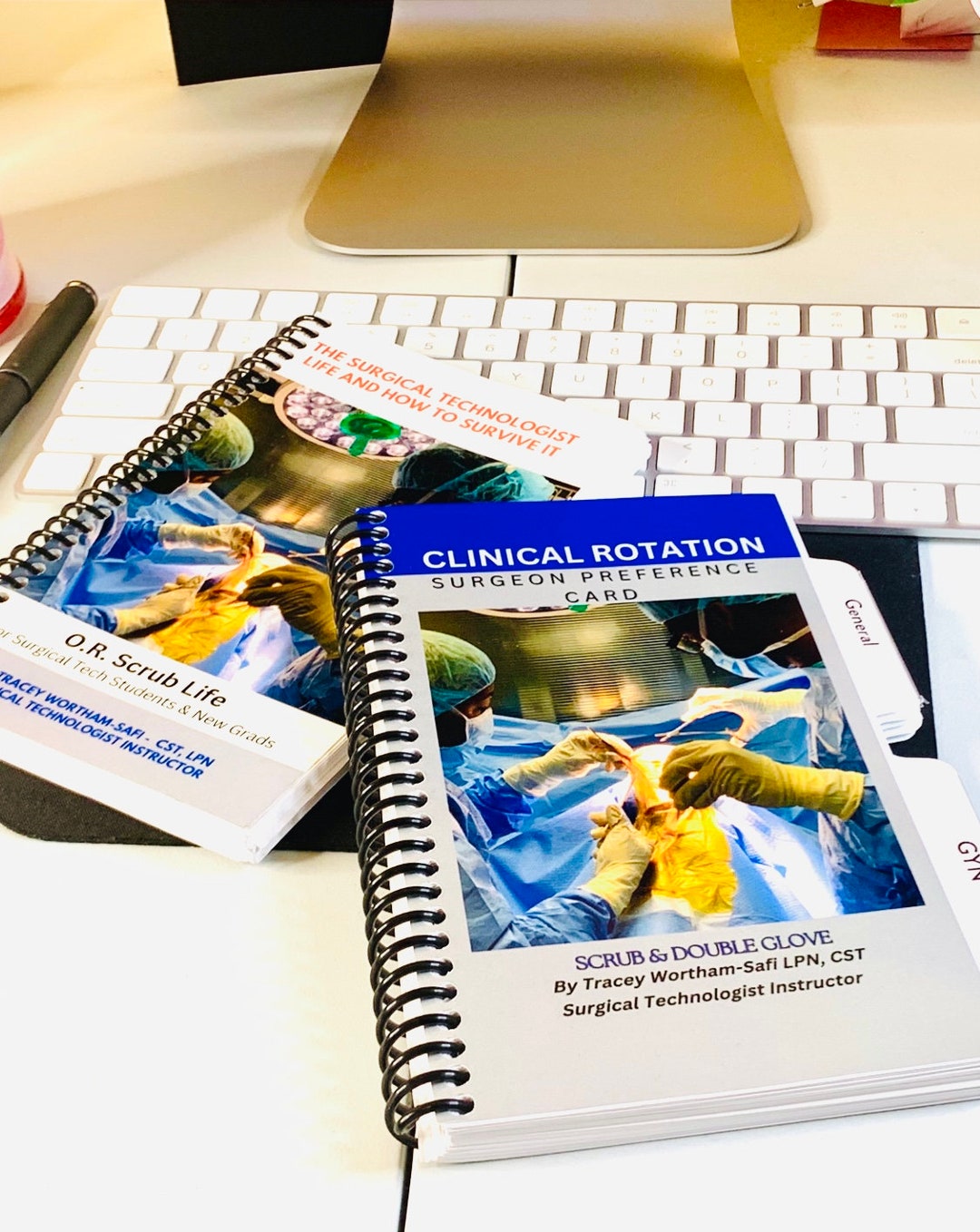 Surgical Tech Guide Book & Surgeon Preference Card Notebook Combo Set ...
