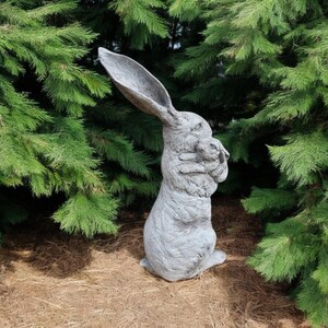 Bunny Rabbit Momma and Baby Polyresin Hand Painted Poly Resin Garden ...